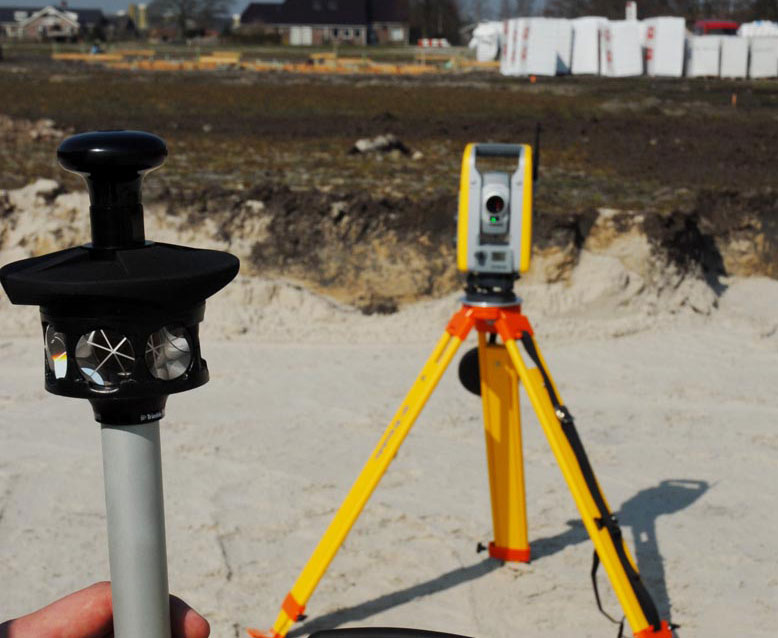 Hoe werkt een prisma voor een Total Station?