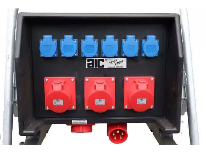 Verdeelkast 32A 3x-5p 6x230V + onderstel kopen | AIC Visser