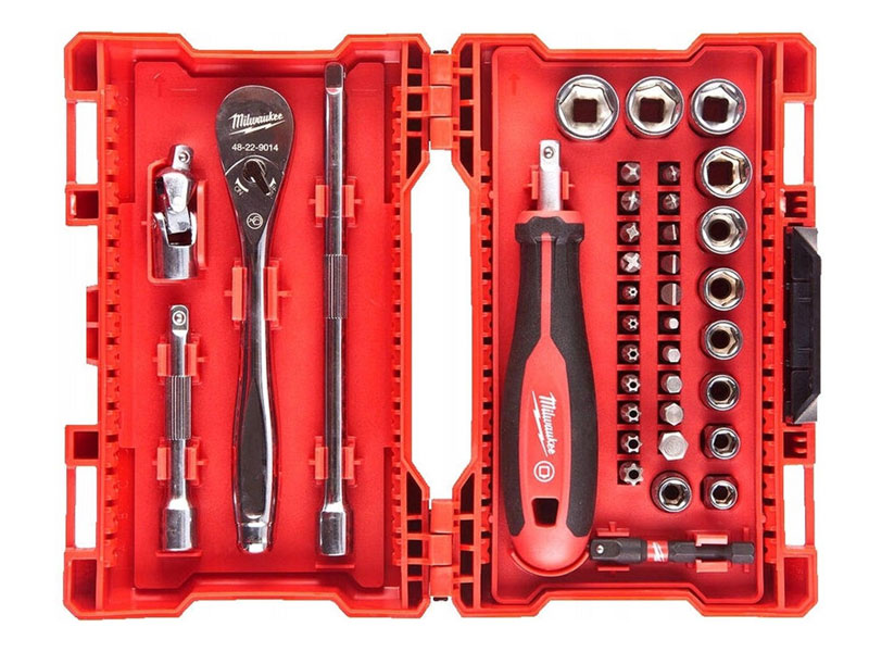 Ratel- en doppenset Milwaukee 38-delig kopen | Visser Assen