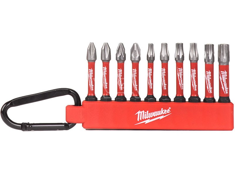 Bitset Milwaukee 54-delig met karabijnhaak + houder | Visser Assen