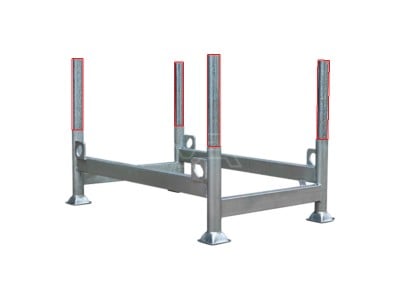 Stapelrekken staal verzinkt kopen | Visser Assen