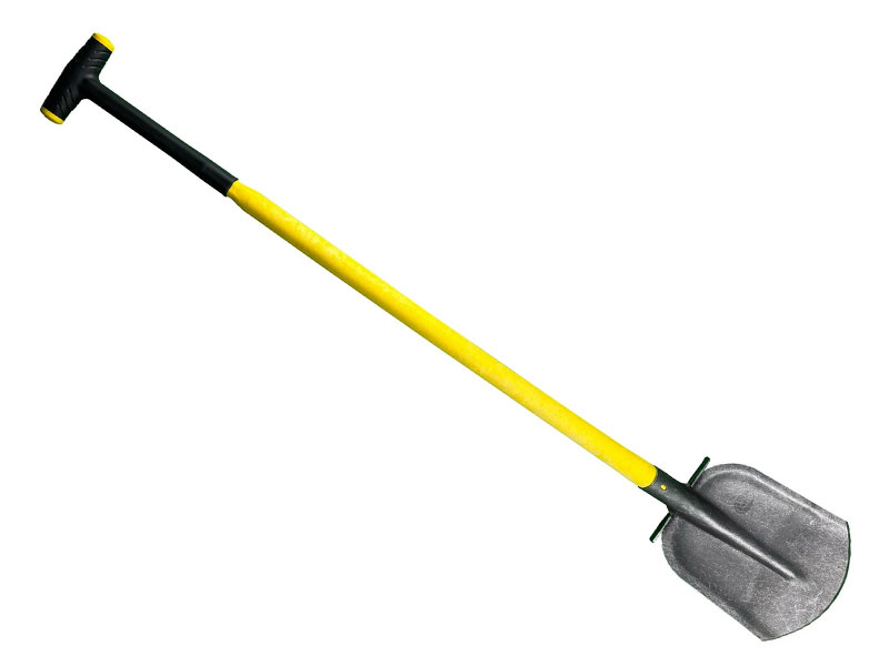 Schep glasfiber half gebogen T-greep+steel kopen | AIC Visser