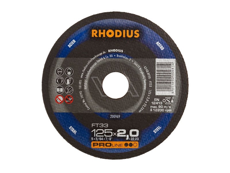 Slijpschijf metaal 125 x 22.23 x 2.0 mm | Visser Assen