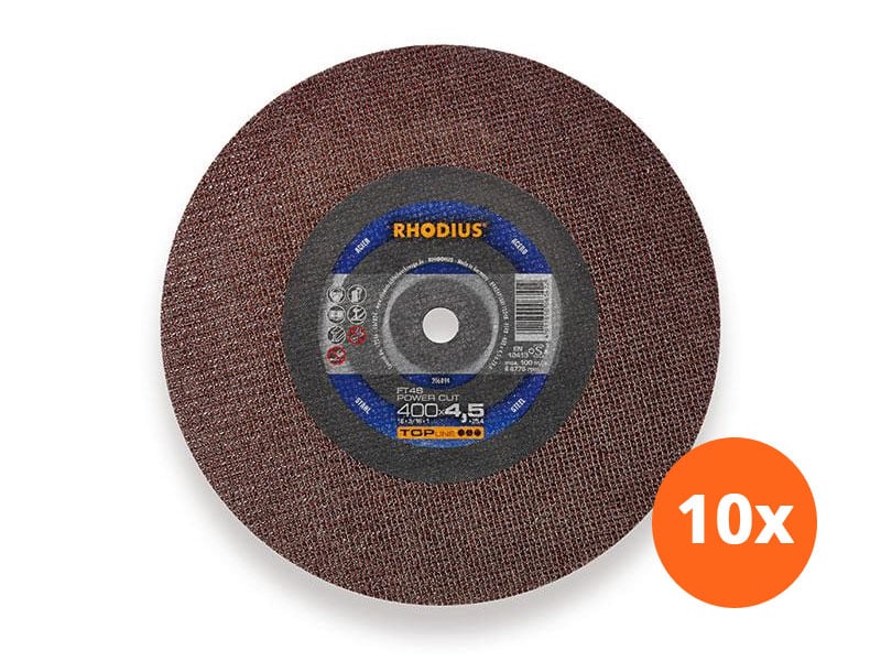 Slijpschijf metaal 400x25.4x4.5mm – 10x | Visser Assen