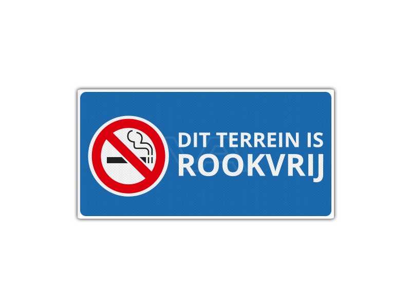 Bord RV15 - Dit Terrein is Rookvrij kopen | Visser Assen